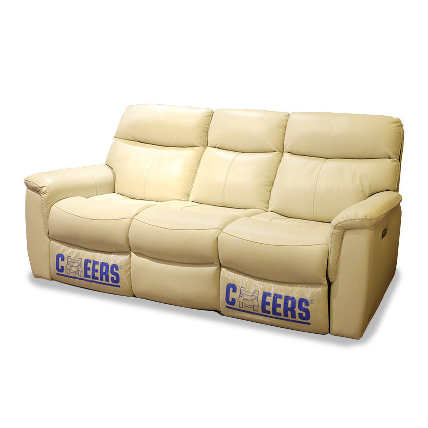 CHEERS - SOUTHALL three-seater leather electric recliner sofa – Good ...